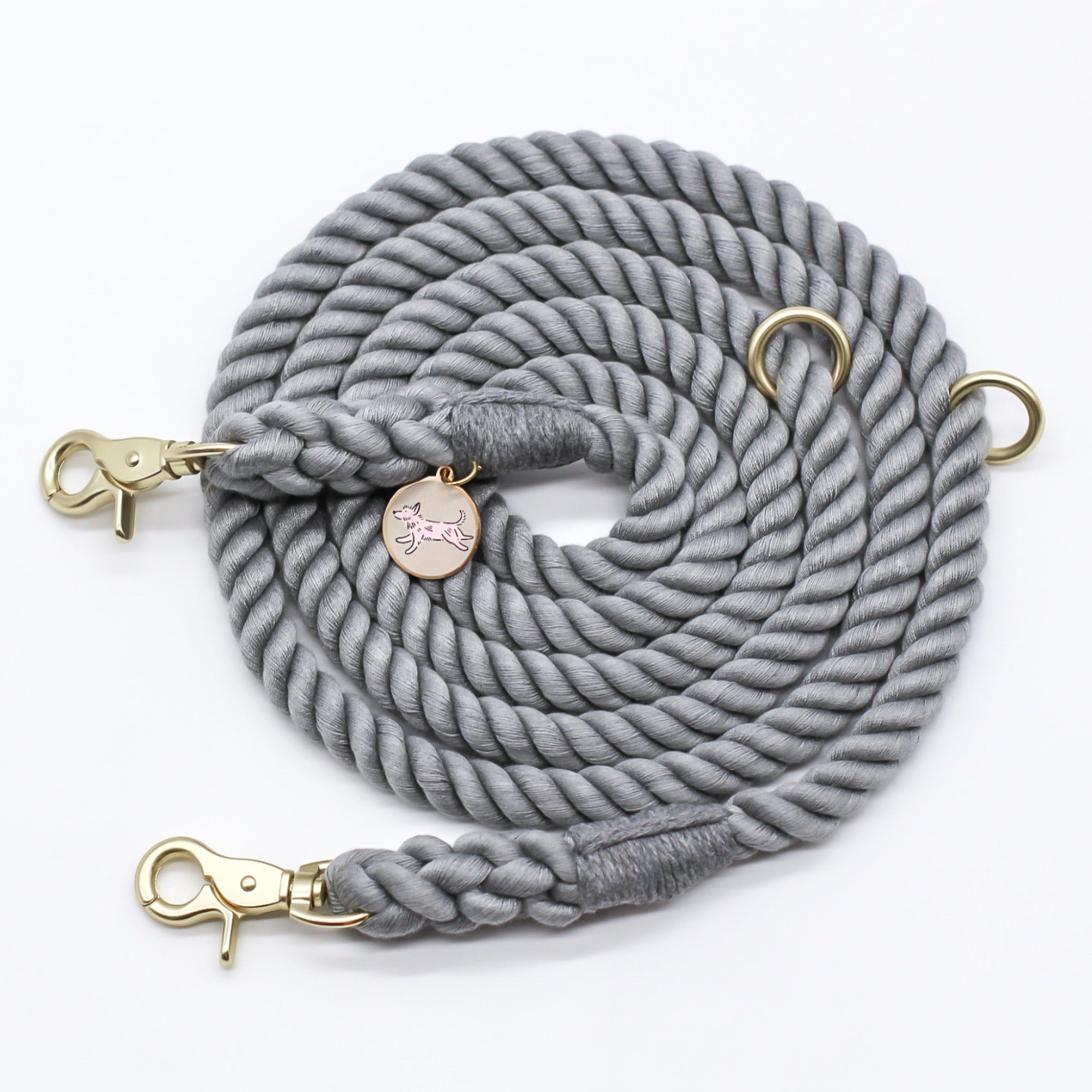 Bluestone Shimmer • Hands-Free Rope Leash for Dogs – Boppoppets